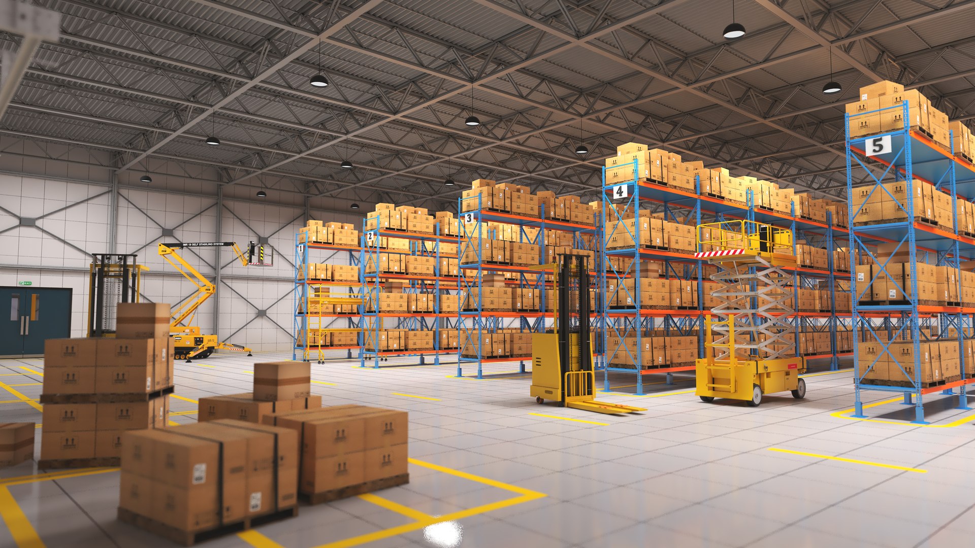 Big Full Warehouse 3D Model - TurboSquid 2350778