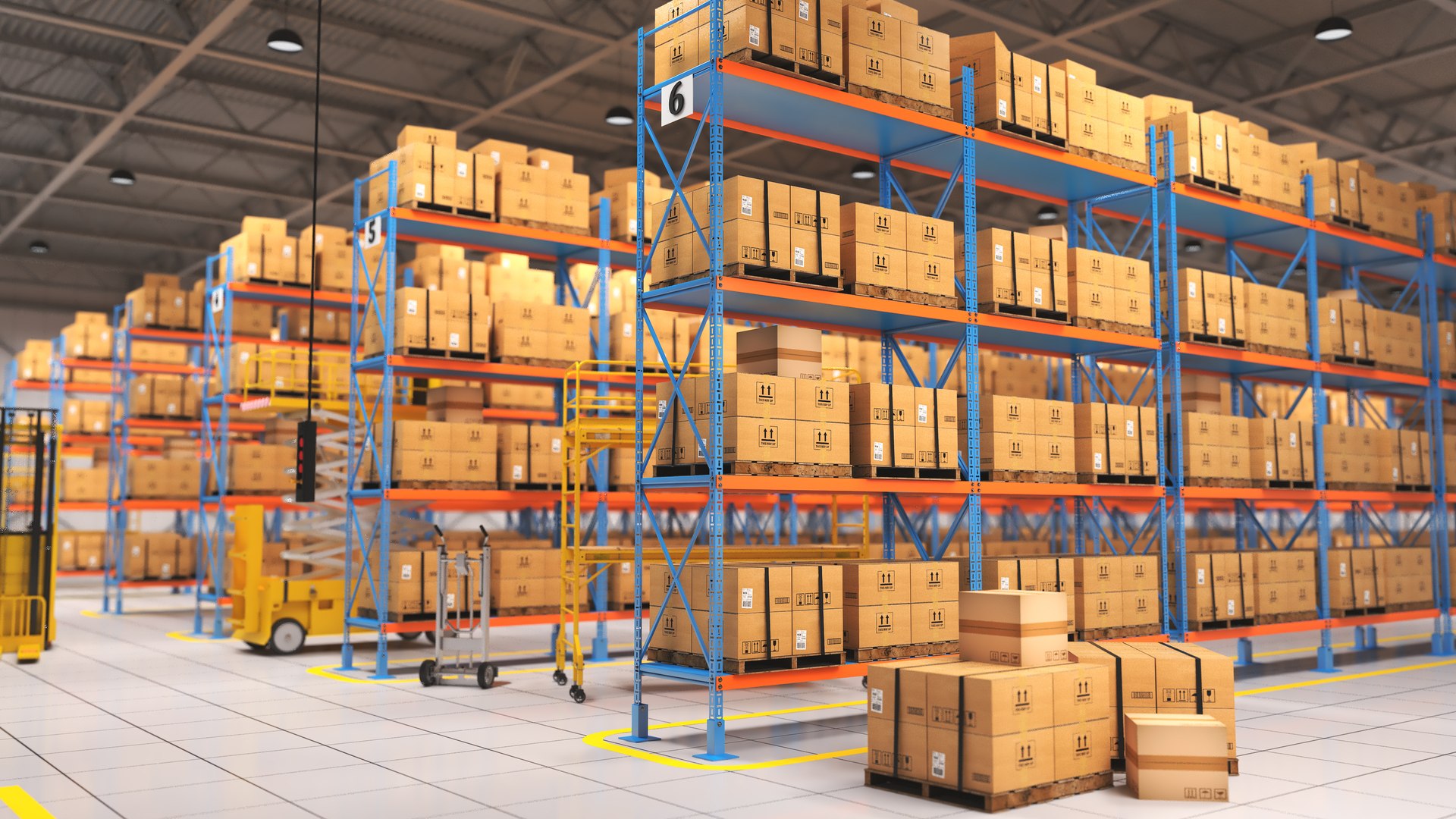 Big Full Warehouse 3D Model - TurboSquid 2350778