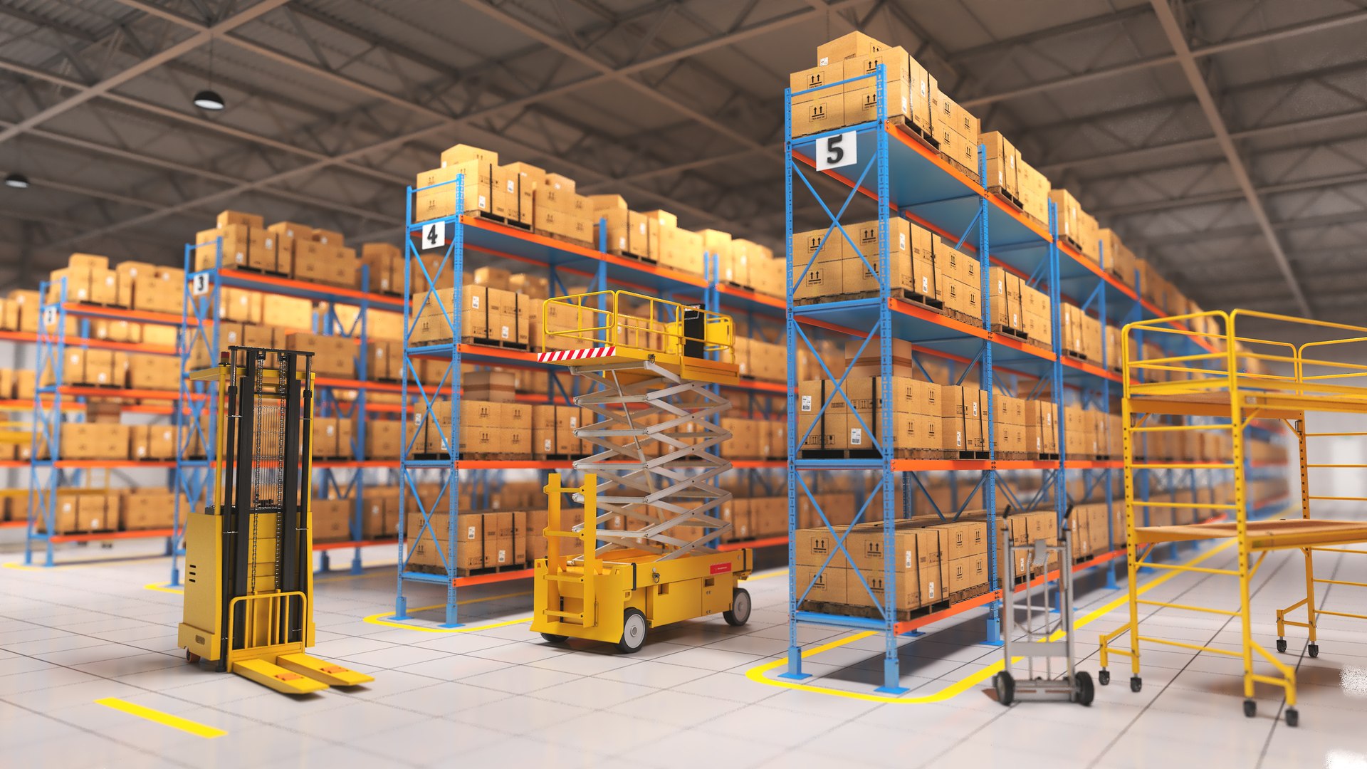 Big Full Warehouse 3D Model - TurboSquid 2350778