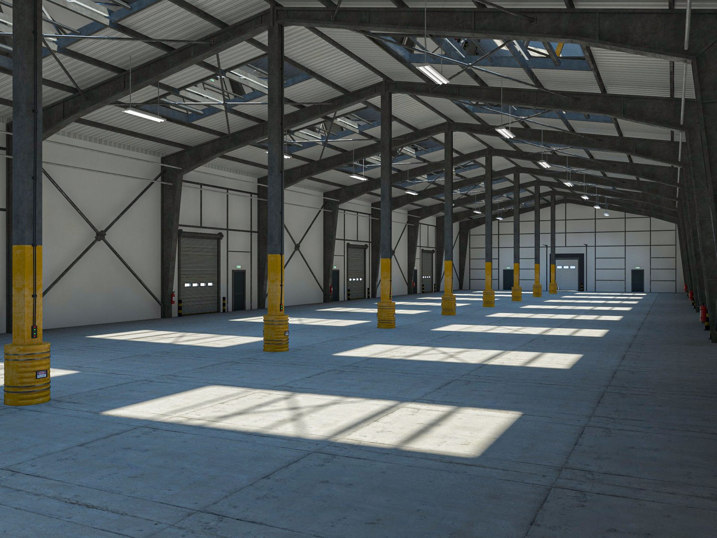 Warehouse 8 interior and exterior 3D model - TurboSquid 2072126