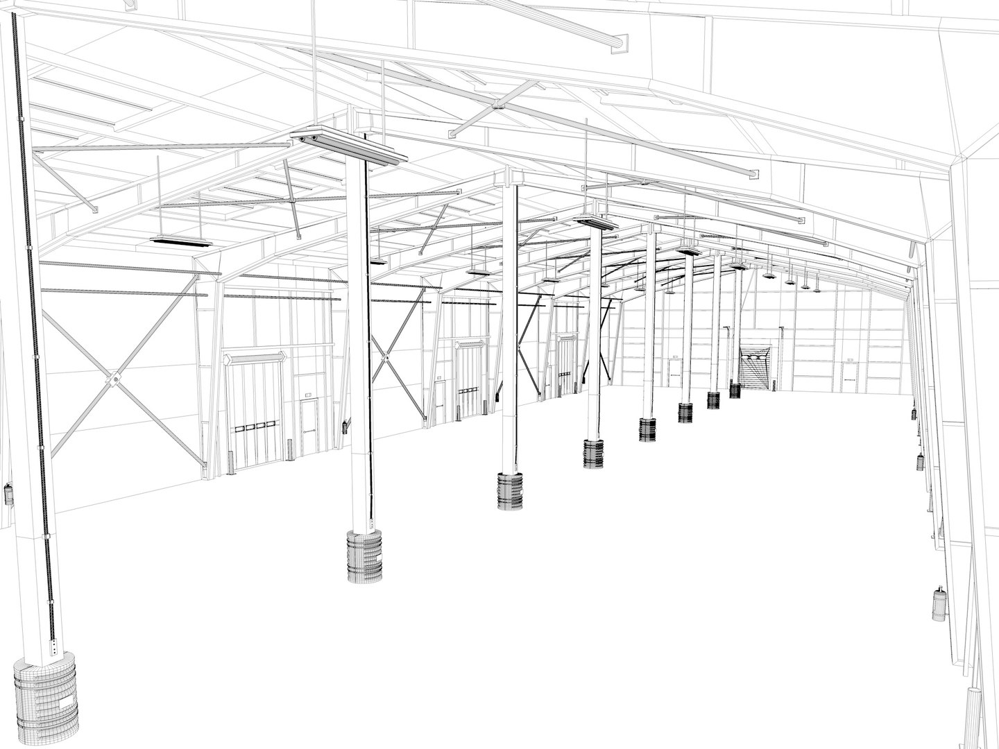 Warehouse 8 Interior And Exterior 3D Model - TurboSquid 2072126