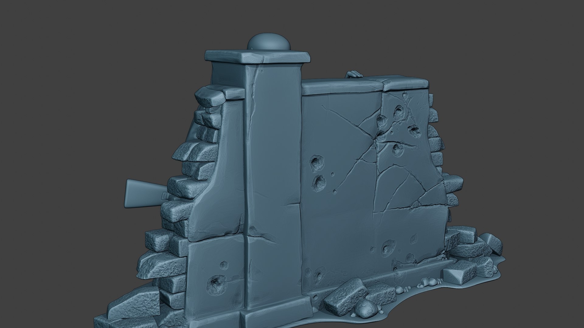 German Soldier Ww2 Cover 3D Model - TurboSquid 1686752