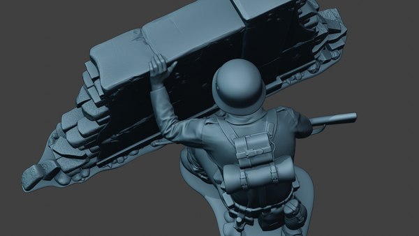 German soldier ww2 cover 3D model - TurboSquid 1686752