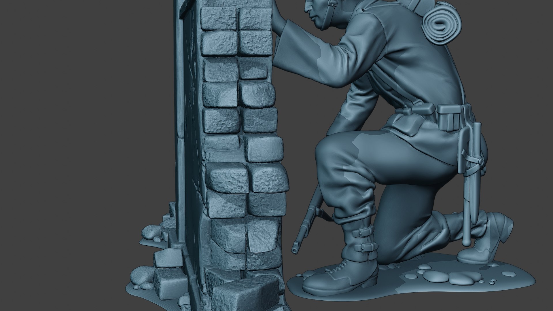 German Soldier Ww2 Cover 3D Model - TurboSquid 1686752
