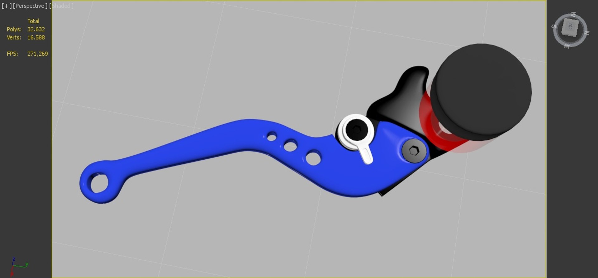 3D Brake Lever - TurboSquid 1208668