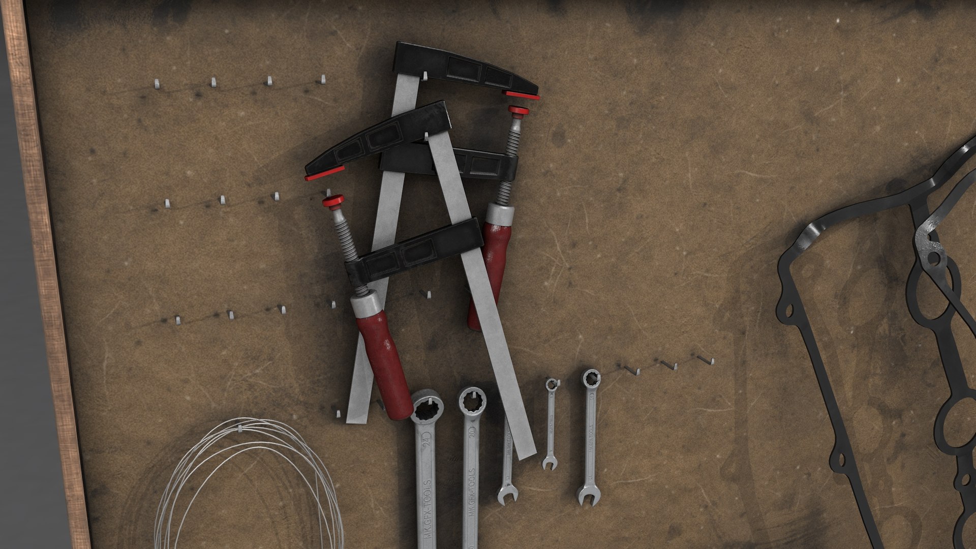 3D Tool Wall Model - TurboSquid 1786522