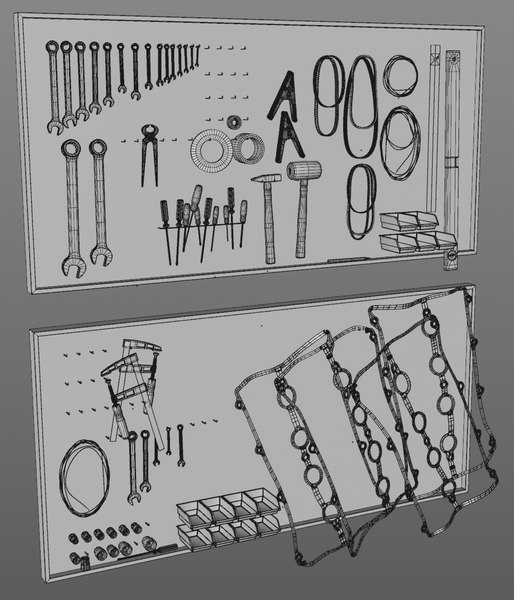3D tool wall model - TurboSquid 1786522
