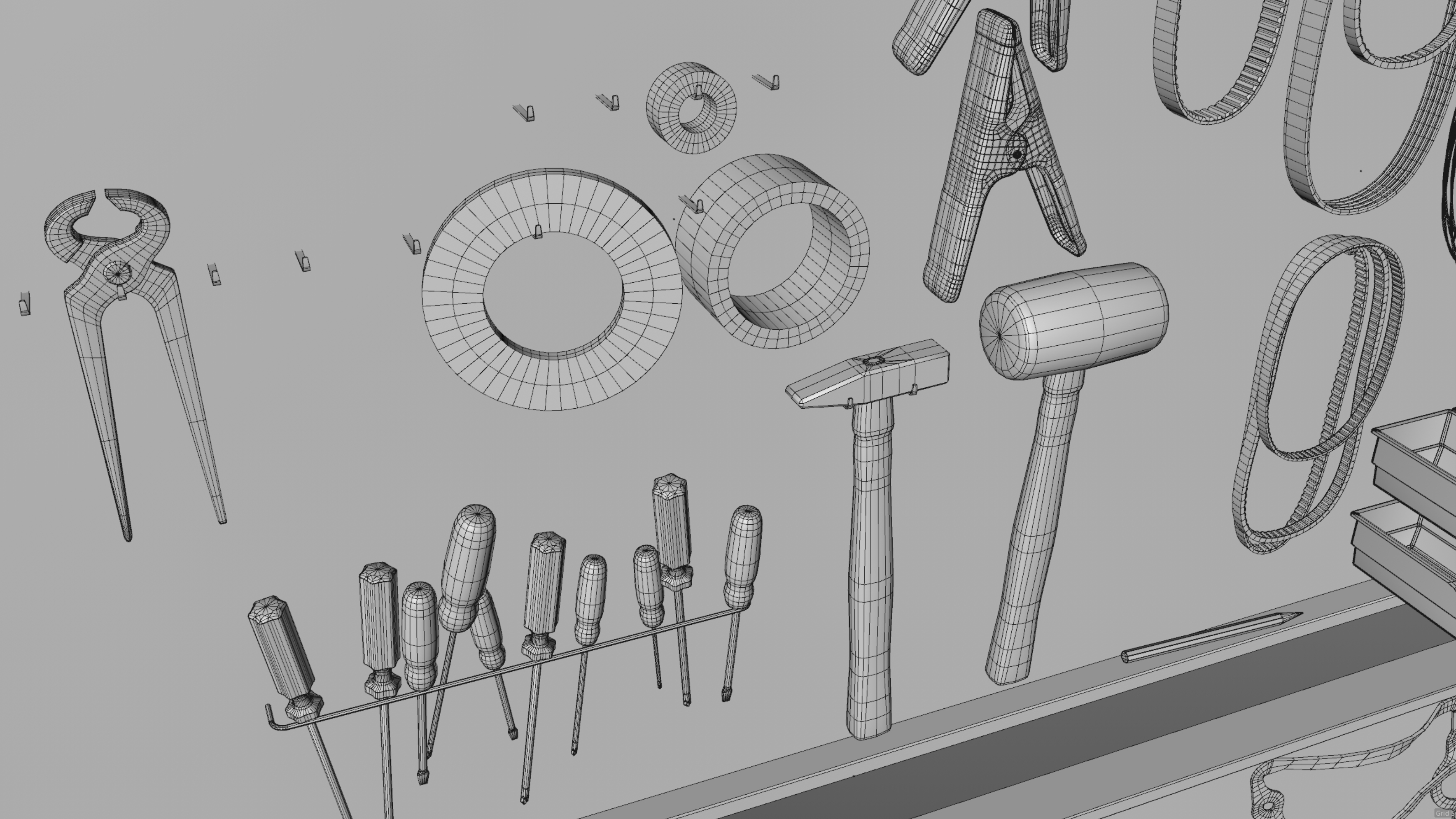 3D tool wall model - TurboSquid 1786522