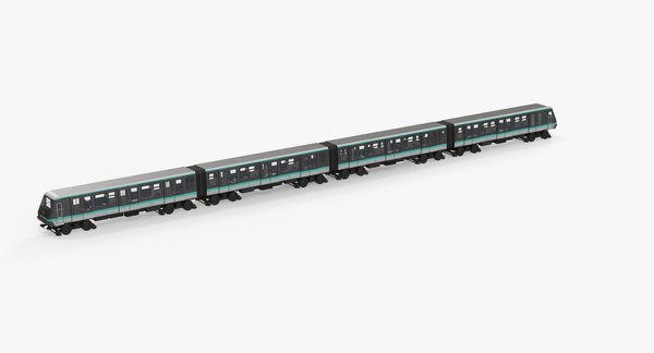 3D модель Поезд парижского метро MP 05 Rigged - TurboSquid 1272202