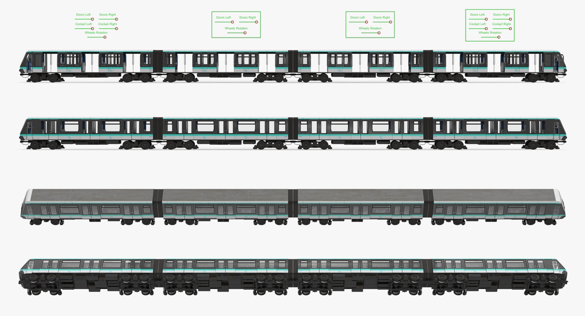 Paris Subway Train Mp 3D Model - TurboSquid 1272202