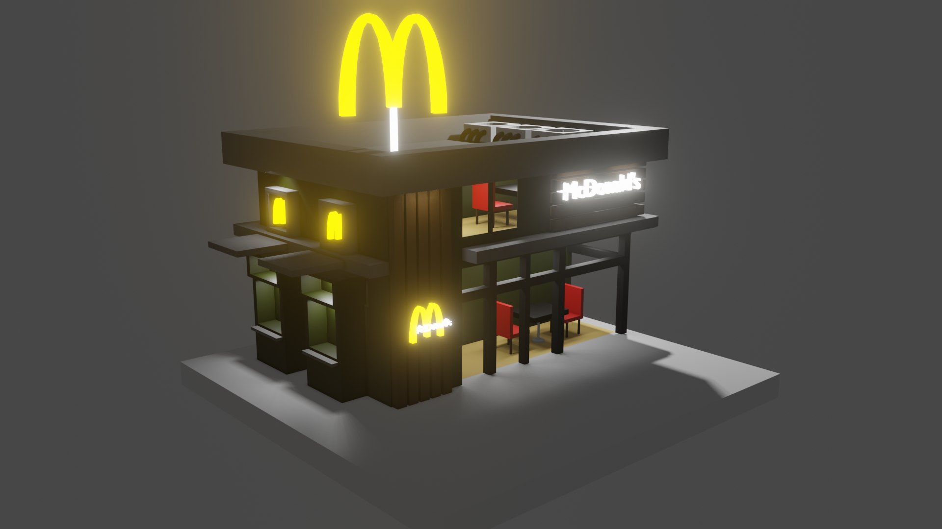 McDonalds Cafe 3D Model - TurboSquid 2064867