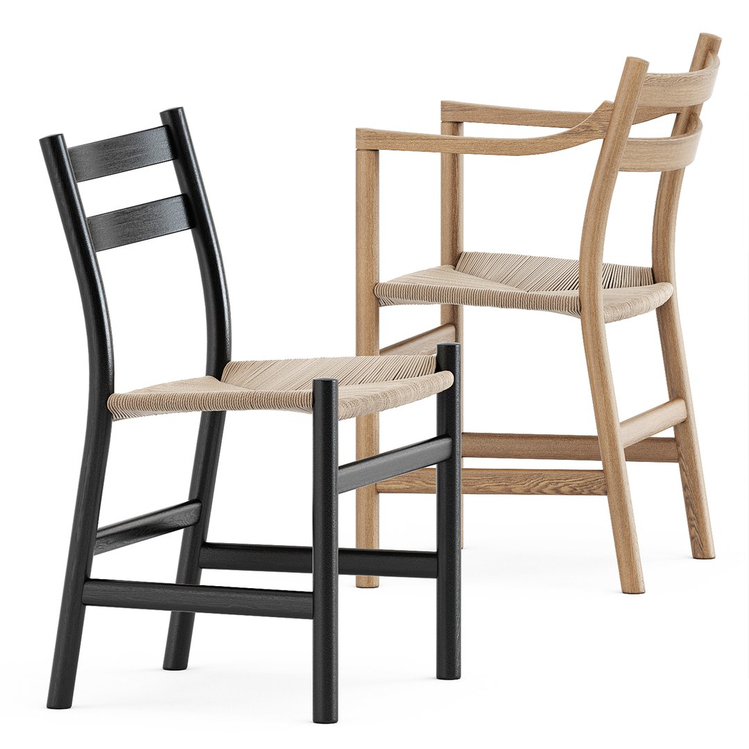 3D CH46 Chair And CH47 Chair And Palais Royal Table - TurboSquid 1797940