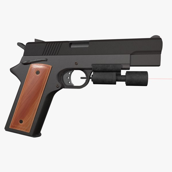 Semi-Automatic Pistol 3D Models for Download | TurboSquid
