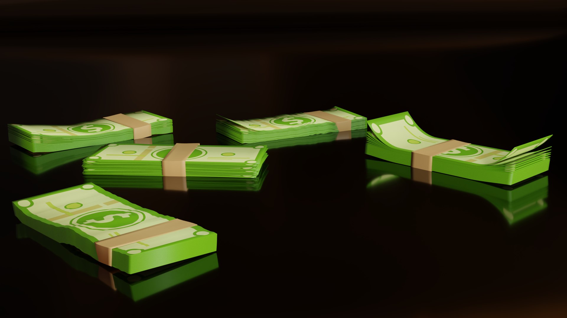 Stacked Money 3D Model - TurboSquid 2156526