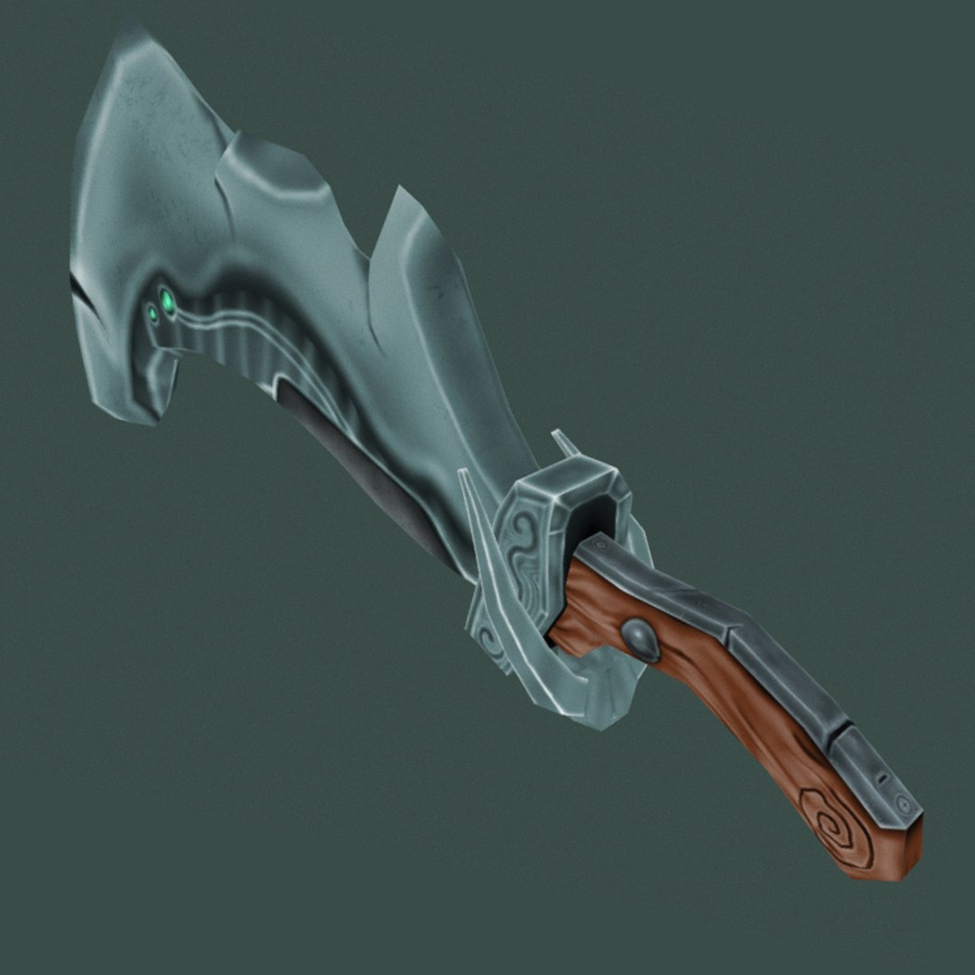 Blade Stylized Lowpoly Hand-Painting Texture 3D Model - TurboSquid 1808573