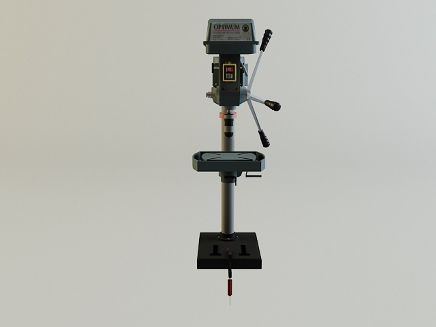 3d drill machine model