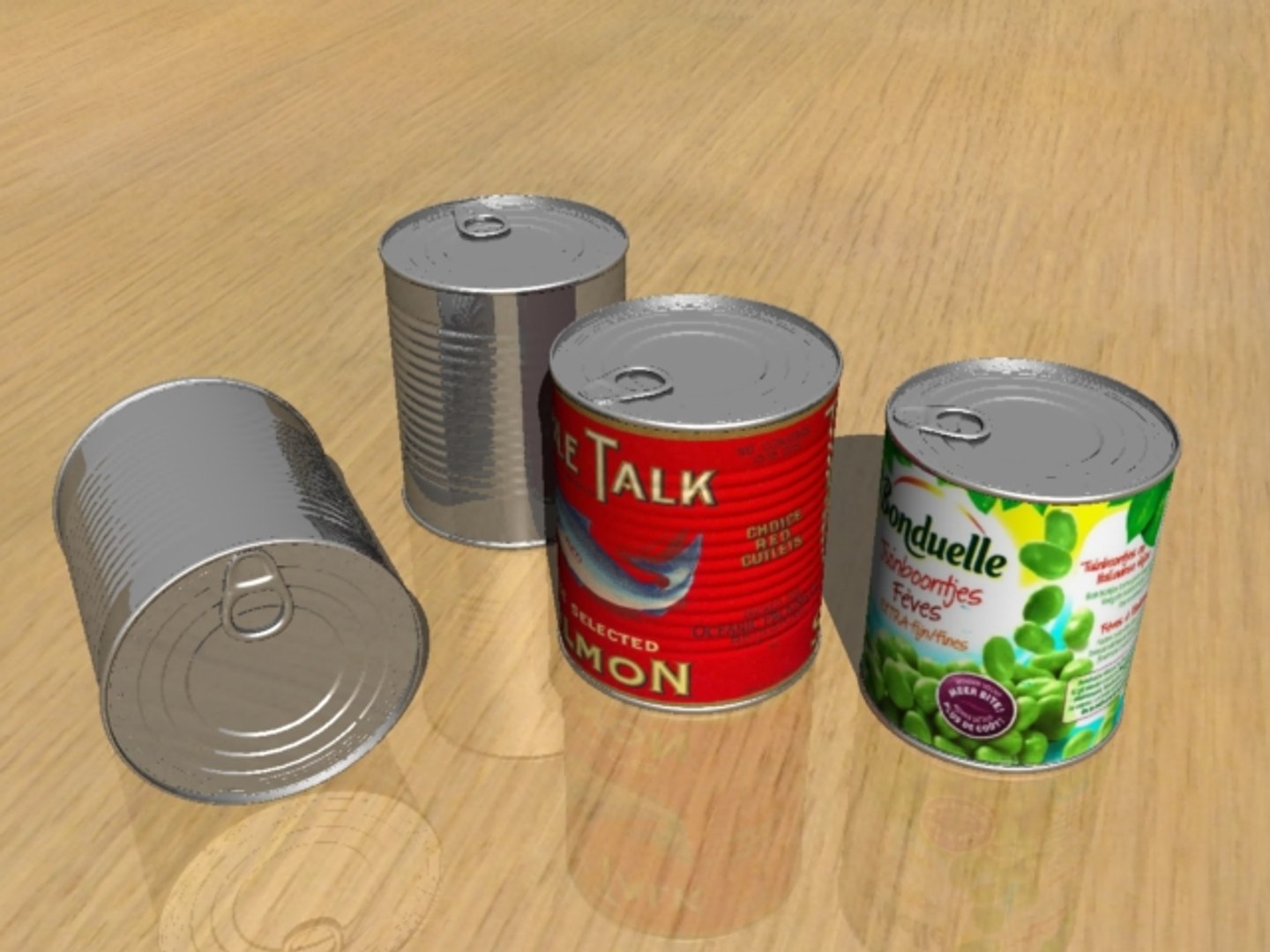 3d canned food