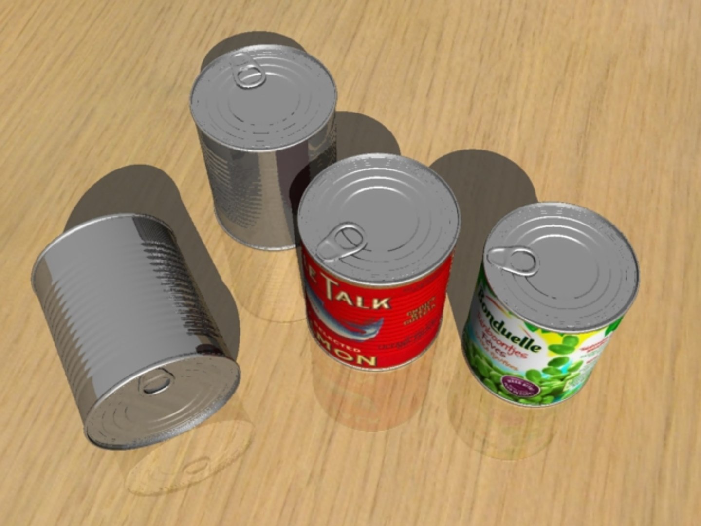 3d canned food