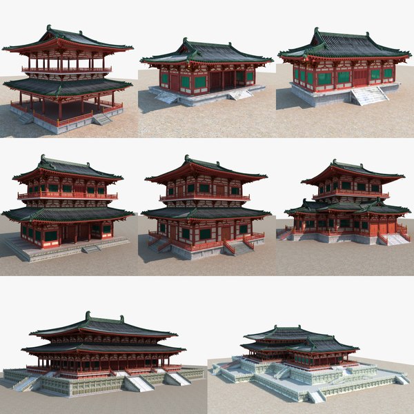 3D Pagoda Models | TurboSquid