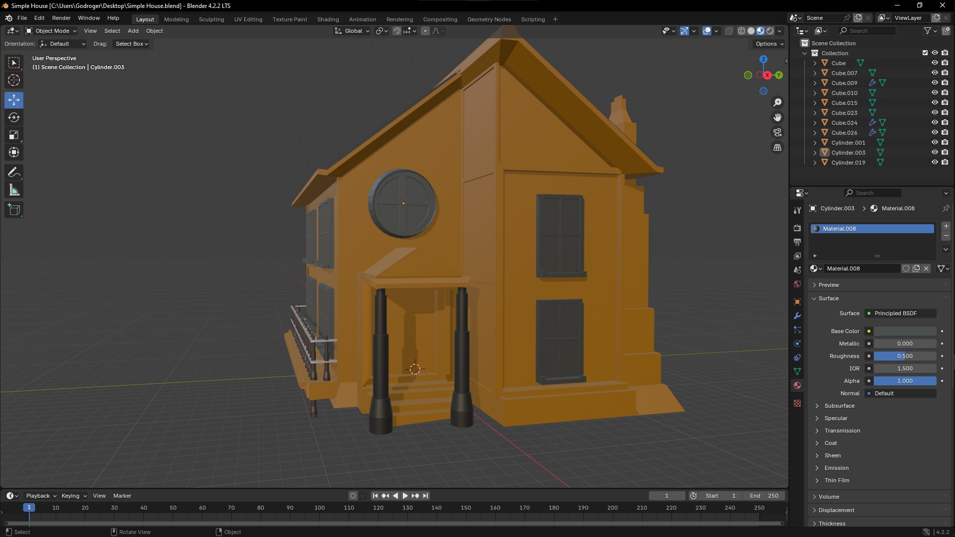 Simple House 3D Model - TurboSquid 2361951