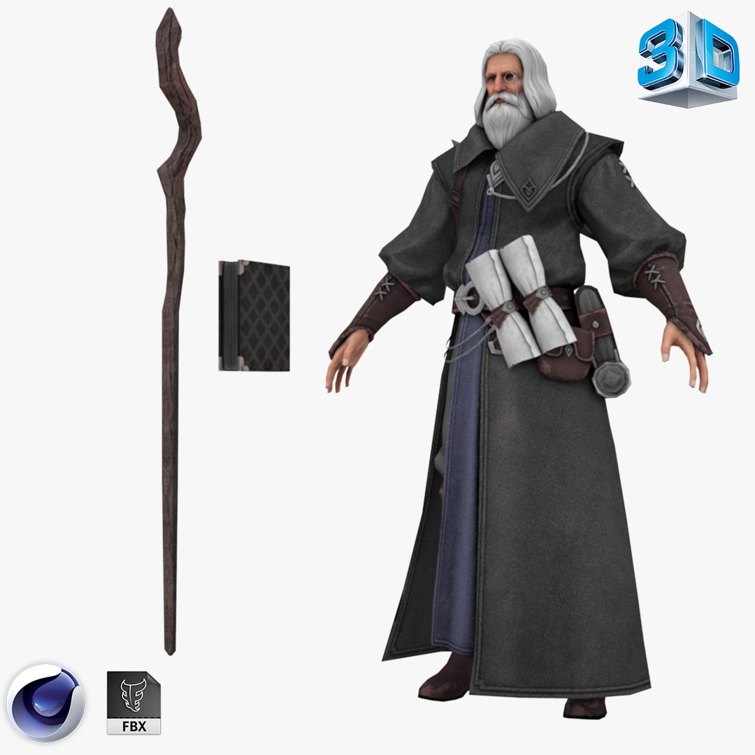 3D Wizard - TurboSquid 2186537