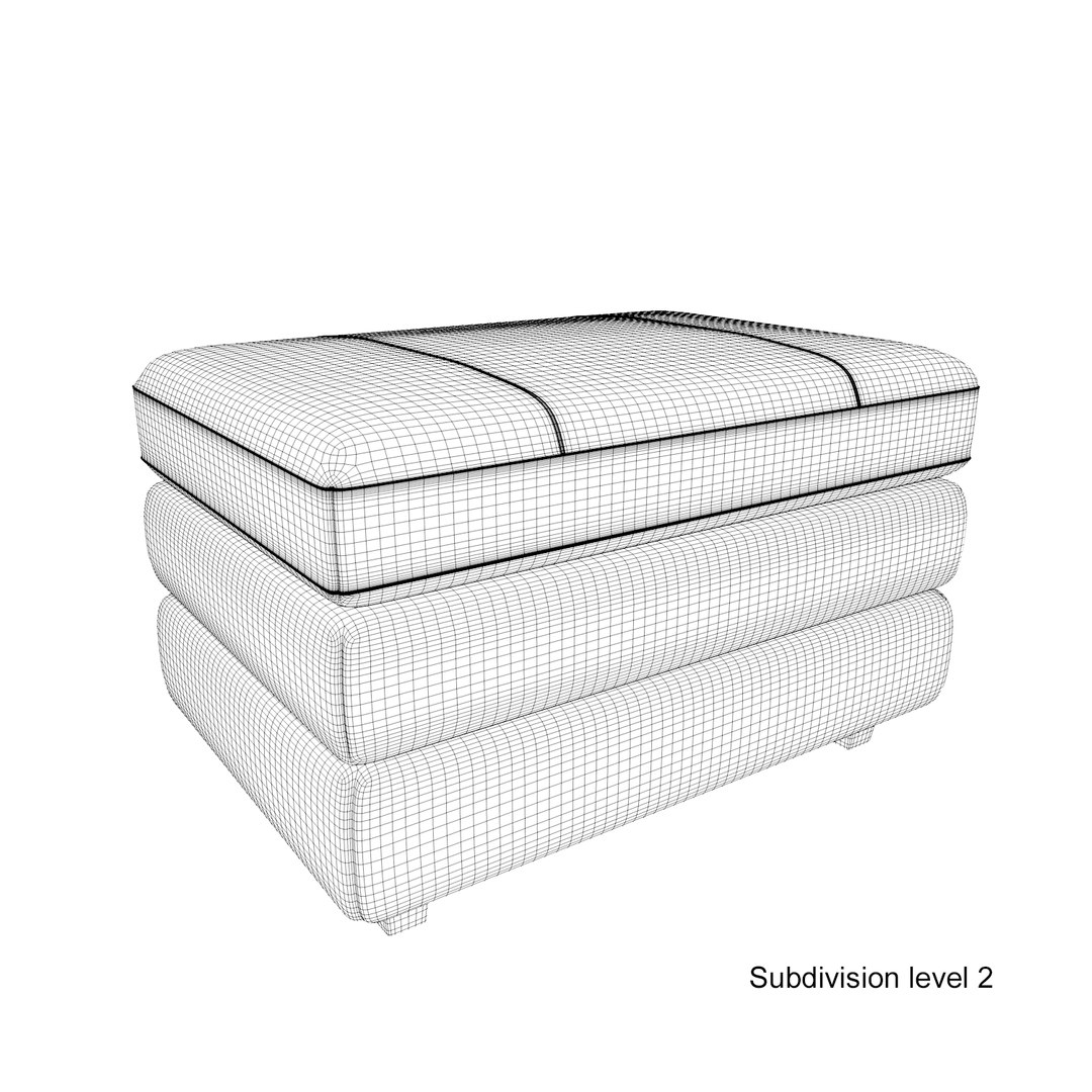Chair Ottoman 3D Model - TurboSquid 1431303