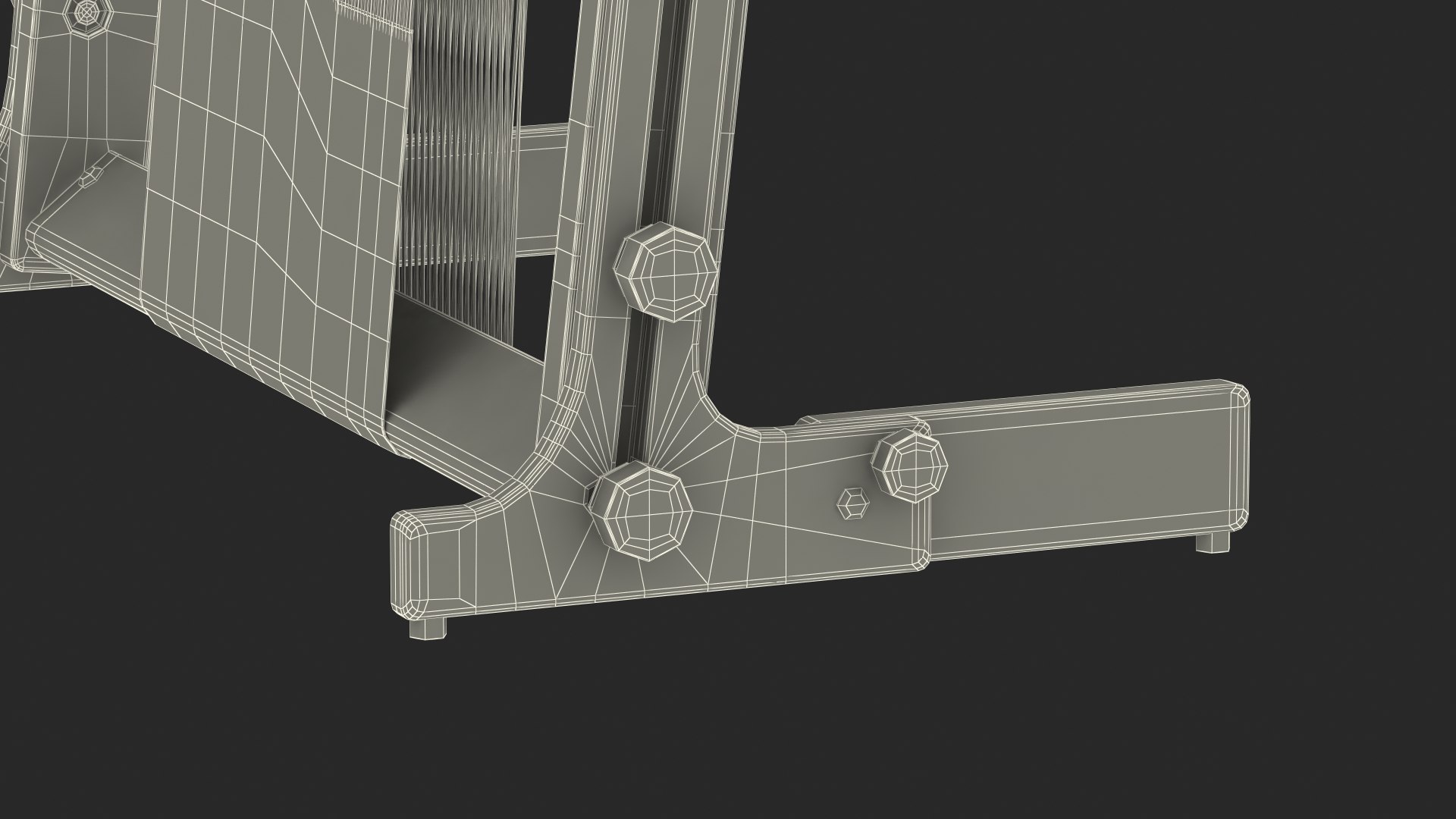 Wooden Tapestry Weaving Loom Aged 3D model - TurboSquid 2083651