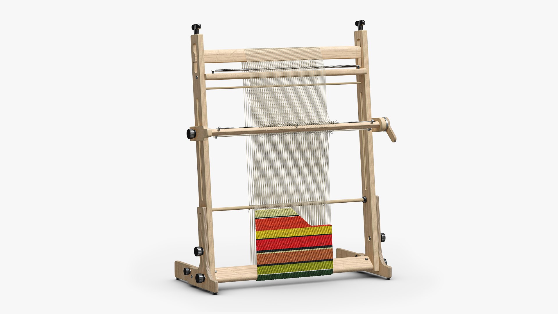 Wooden Tapestry Weaving Loom Aged 3D model - TurboSquid 2083651