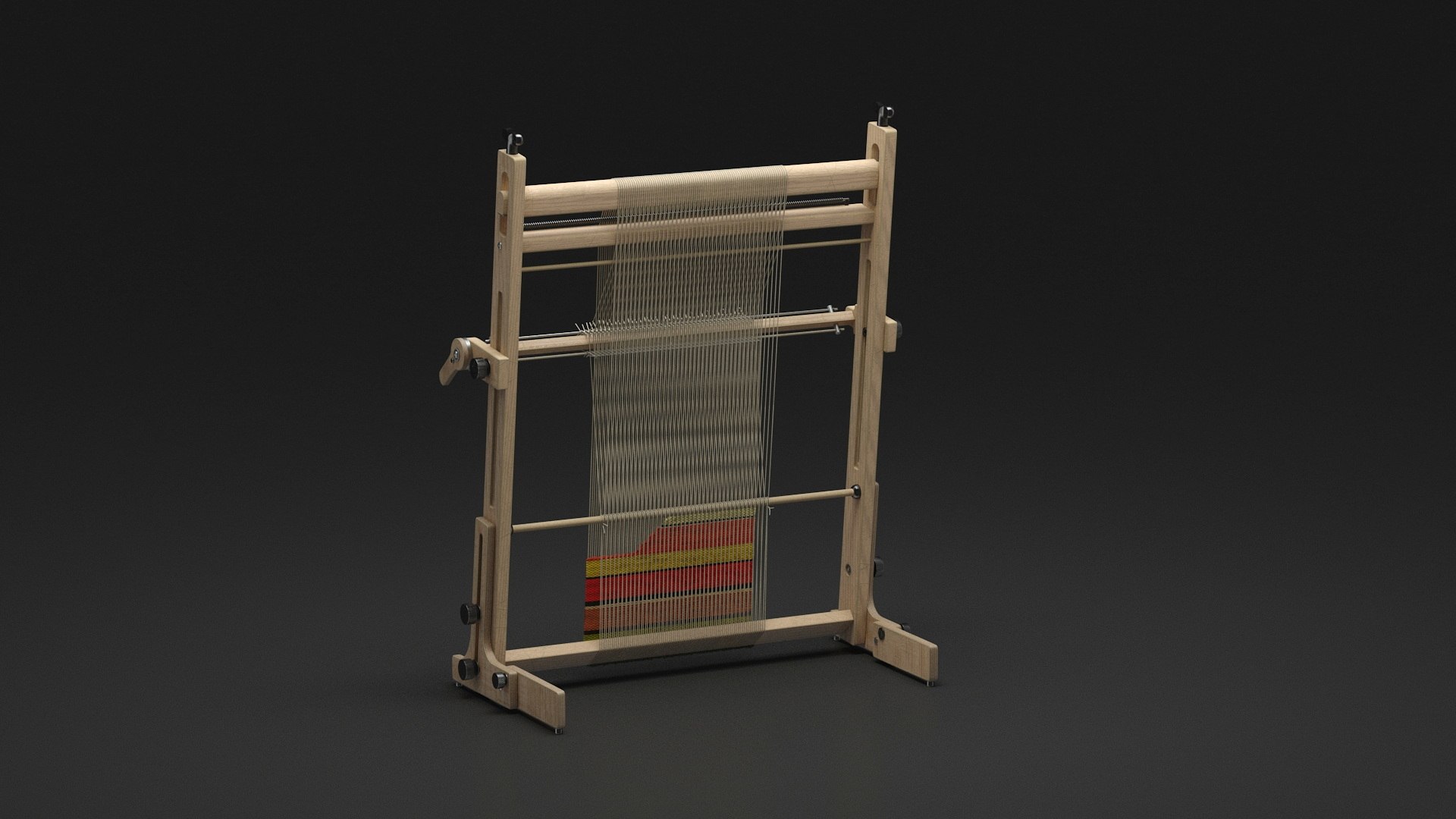 Wooden Tapestry Weaving Loom Aged 3D model - TurboSquid 2083651