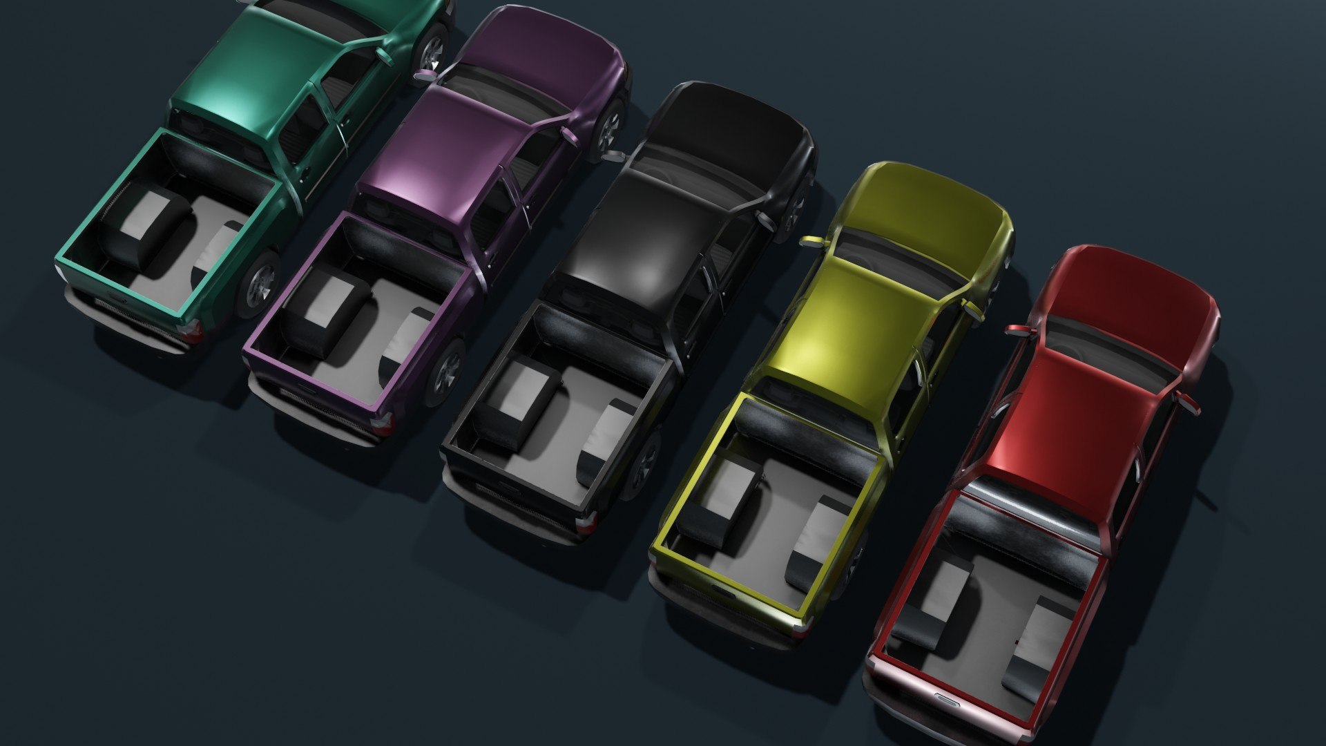 3D generic pickup truck car interior model - TurboSquid 1607381