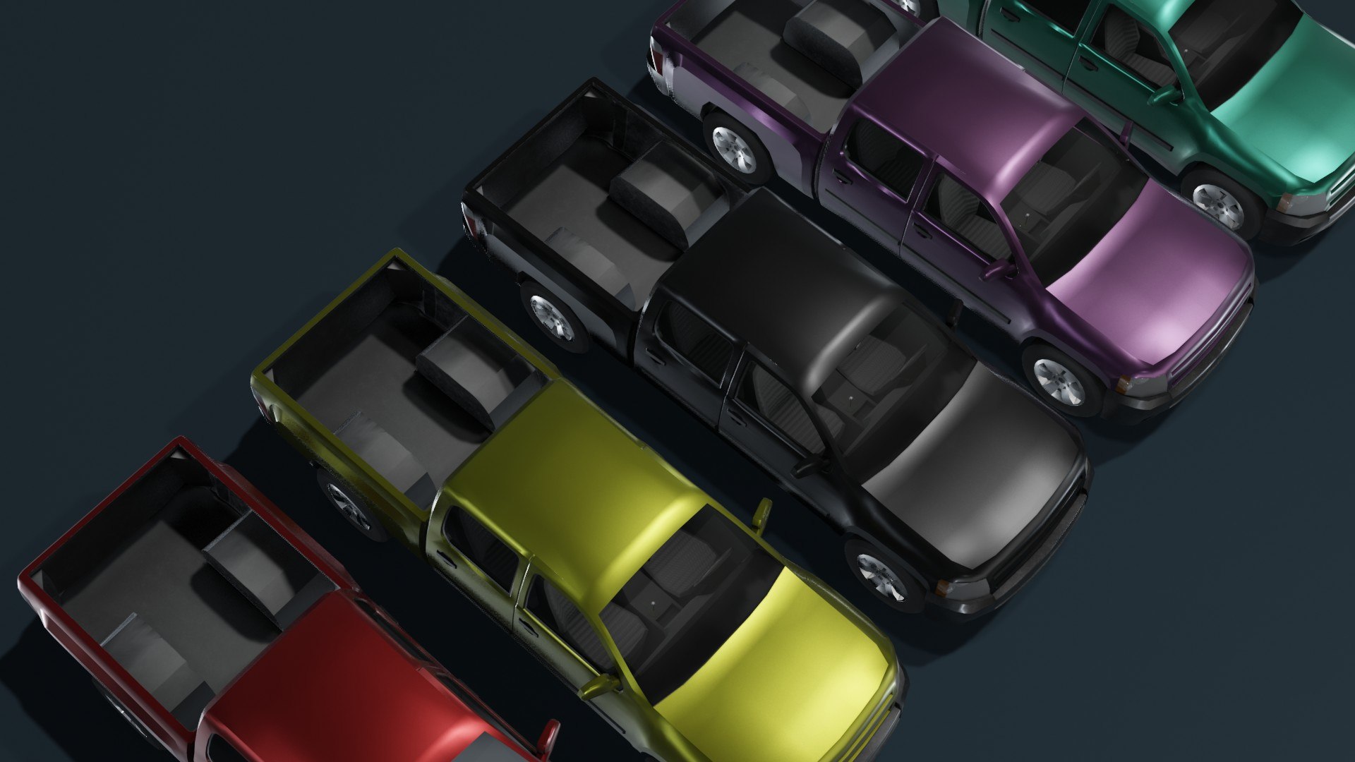 3D generic pickup truck car interior model - TurboSquid 1607381