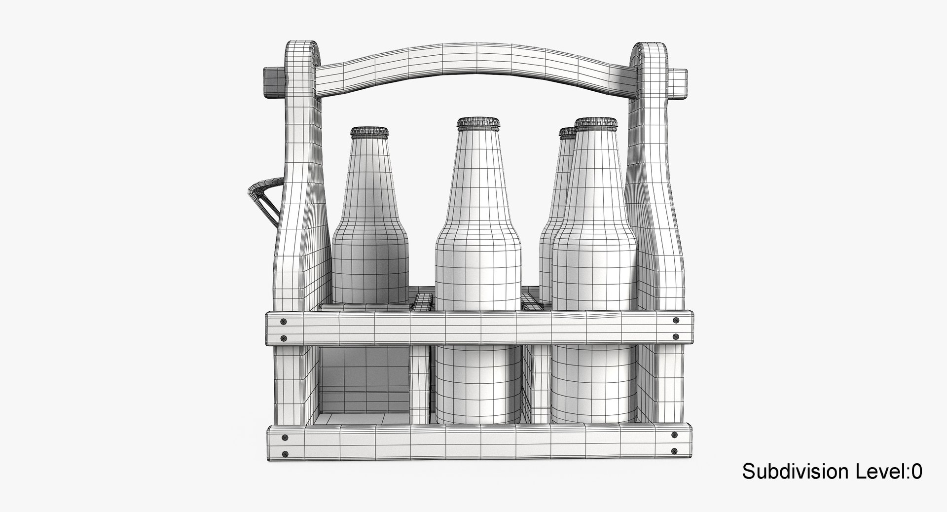 3D Beer Wooden Box - TurboSquid 1430141