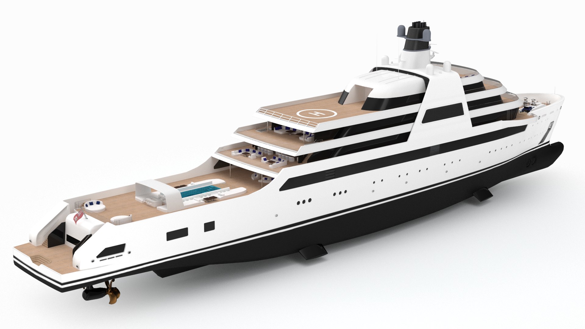 3D Model Solaris Superyacht - TurboSquid 2383976