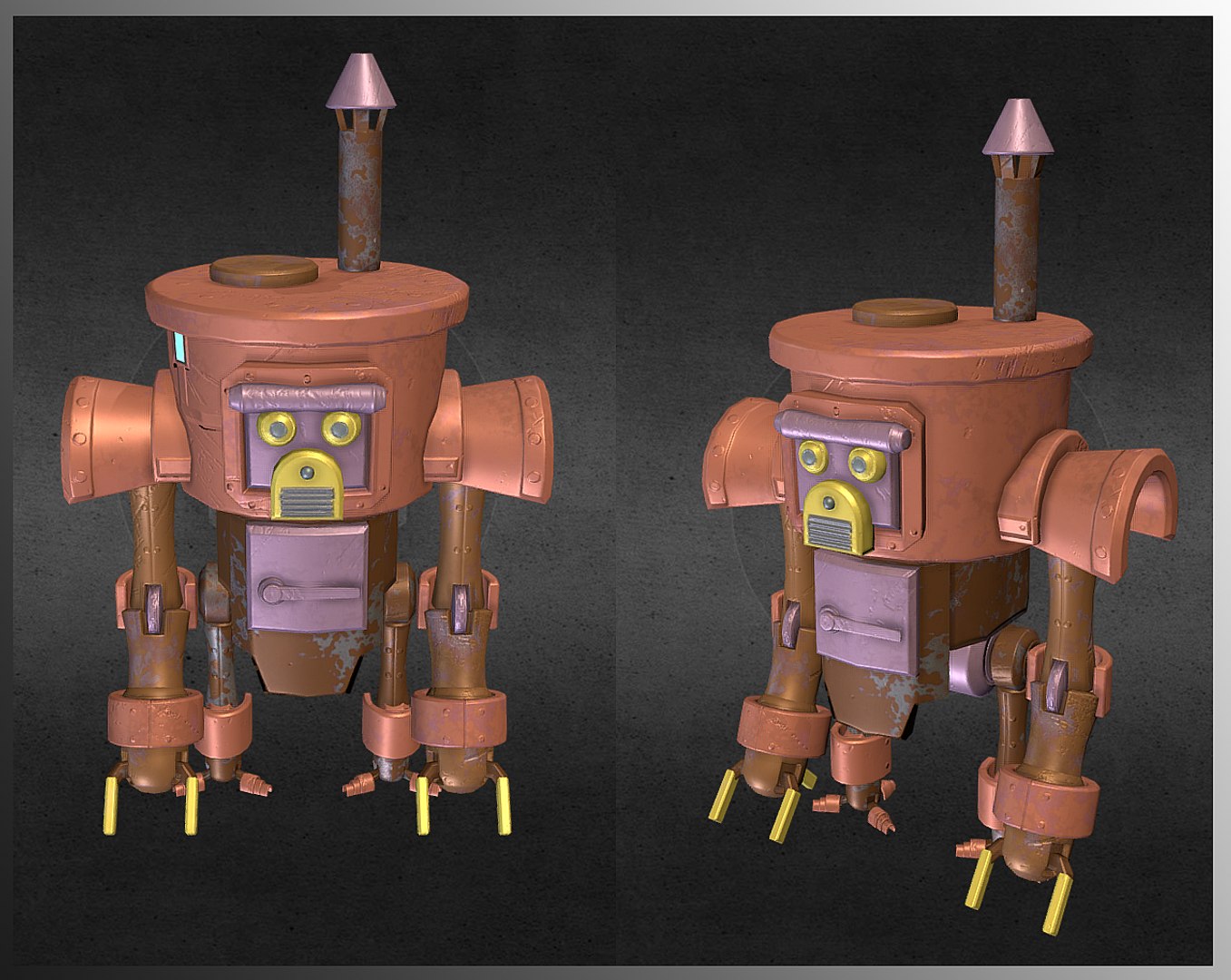 Steambot 3D Model - TurboSquid 1271333