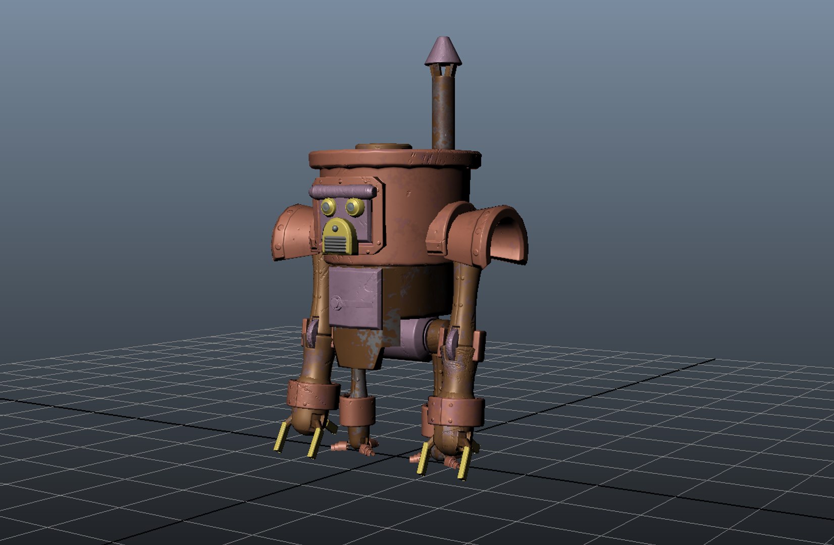 Steambot 3D Model - TurboSquid 1271333