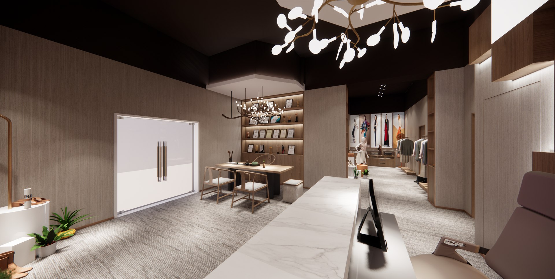 Clothing Store interior-A2 3D model - TurboSquid 2008046