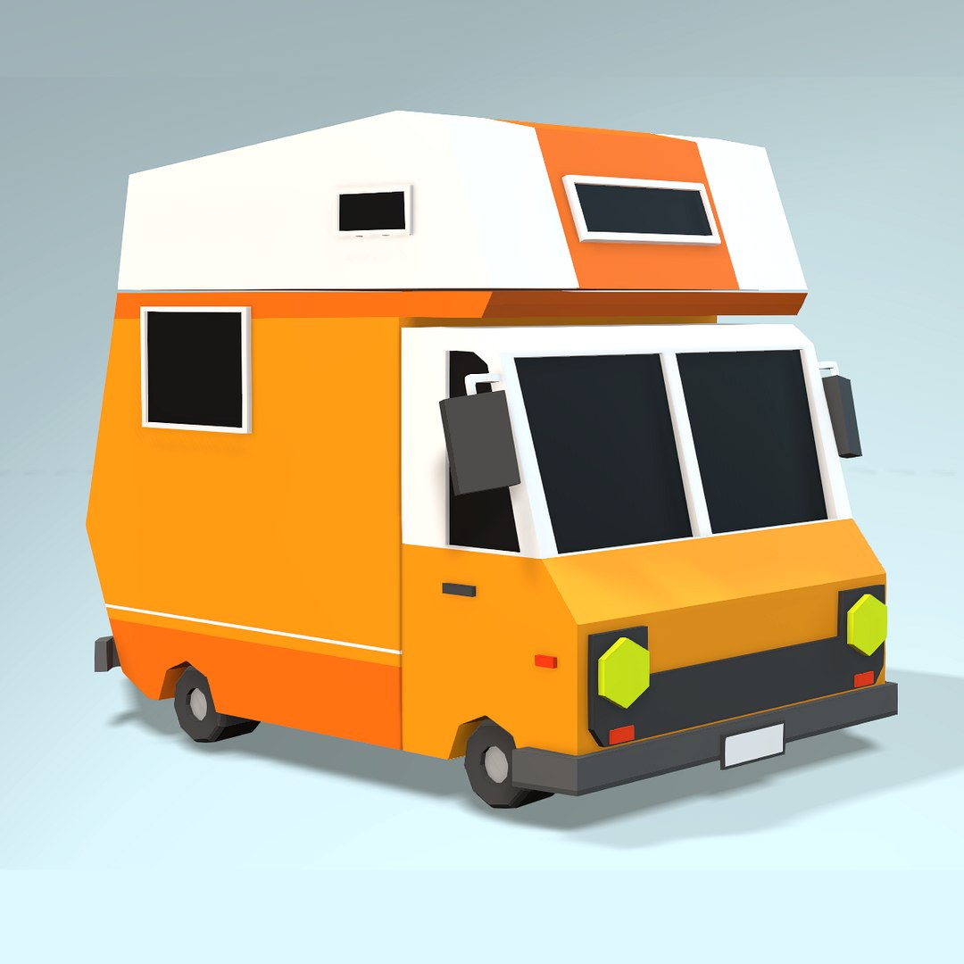 3D Low Poly Caravan model - TurboSquid 1976597