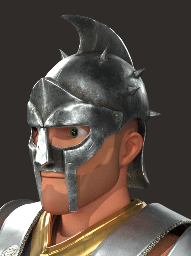 Cartoon 3d Rigged Male Kingdom Fighter Character Model 3D Model ...