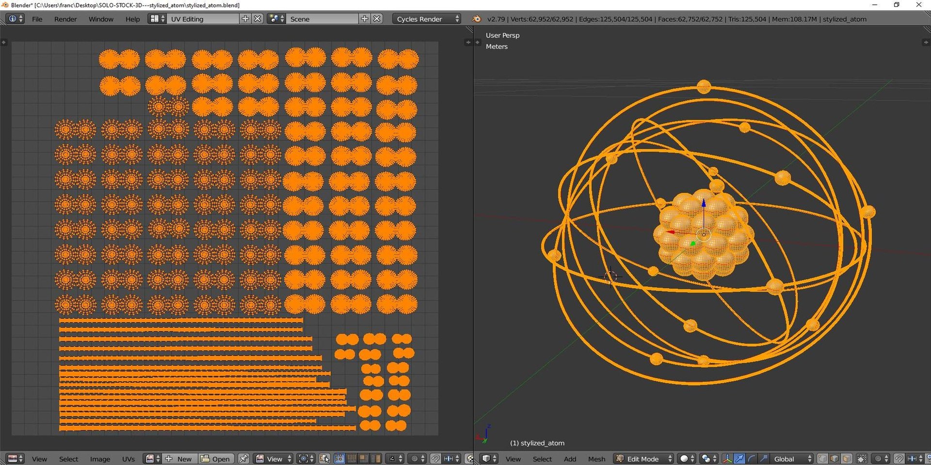 Stylized Atom 3D - TurboSquid 1475061
