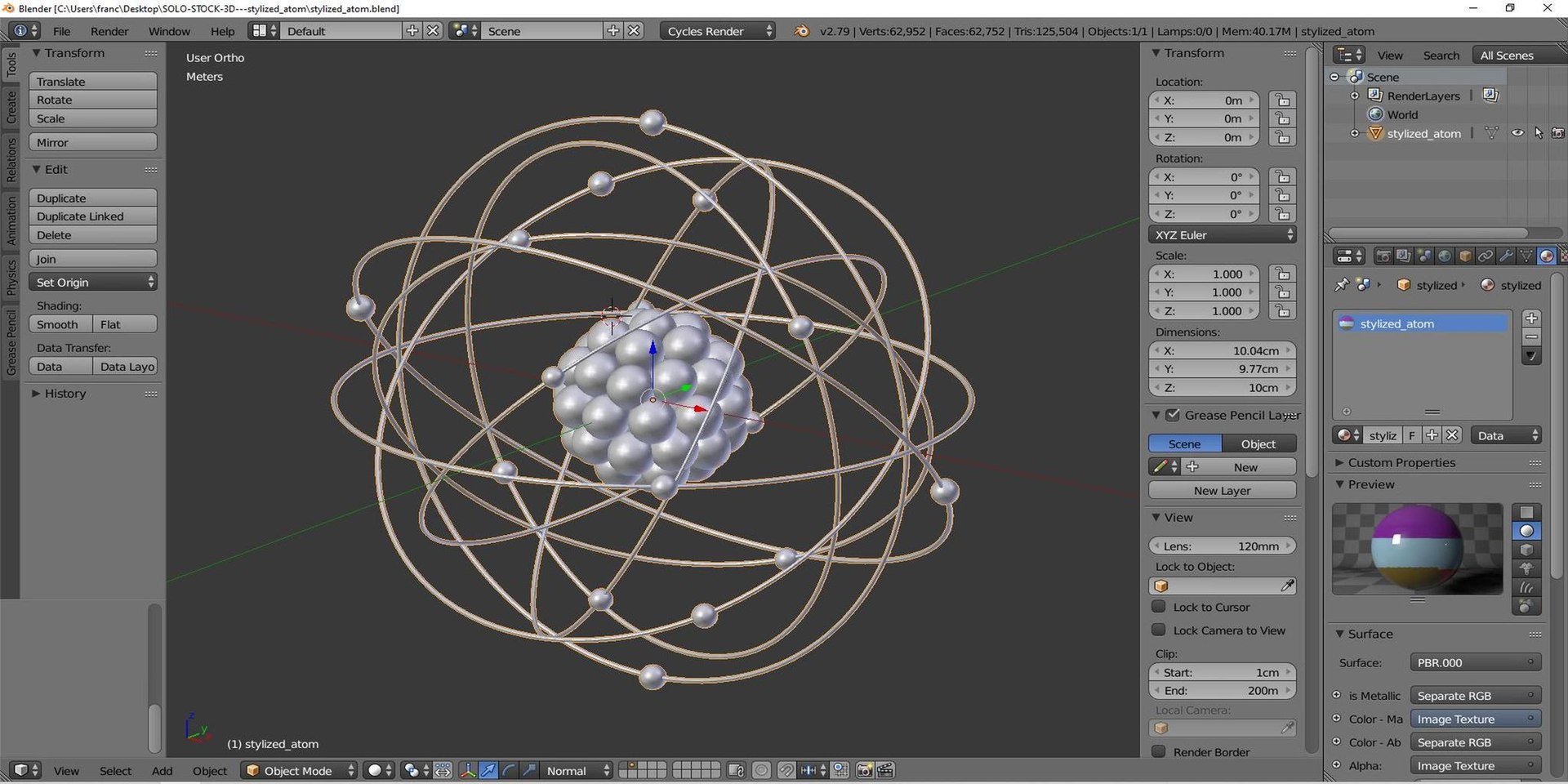 Stylized Atom 3D - TurboSquid 1475061