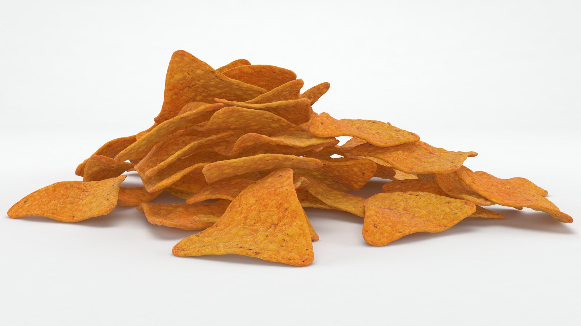 Nacho Cheese Doritos Chips Pile v2 model - TurboSquid 1836877