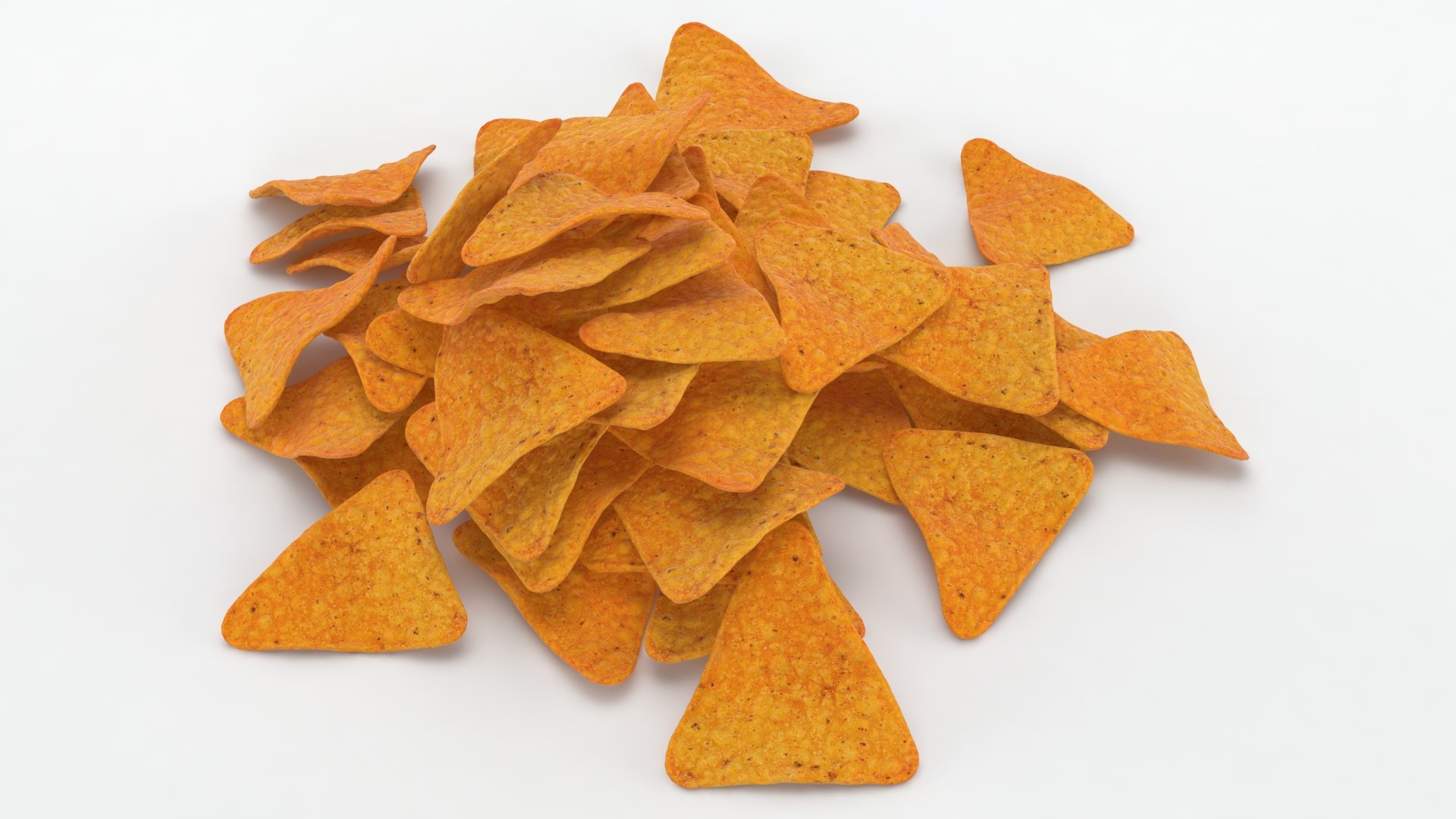 Nacho Cheese Doritos Chips Pile v2 model - TurboSquid 1836877