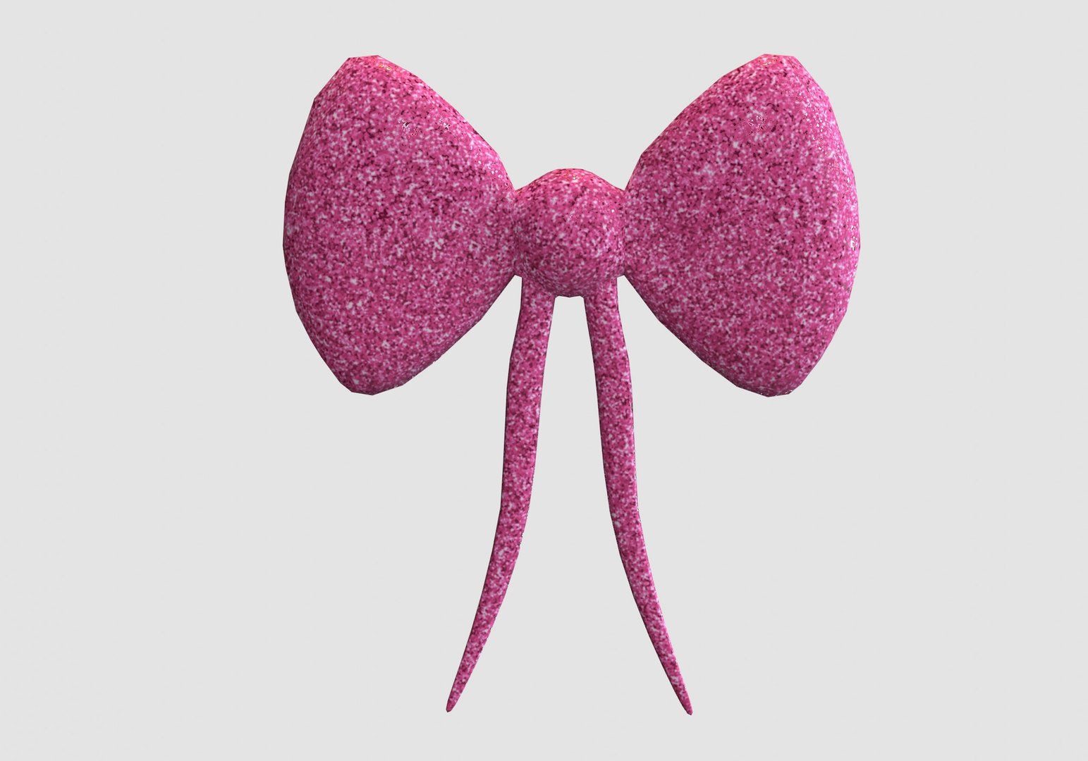 3D Pink Glitter Ribbon - TurboSquid 1908379
