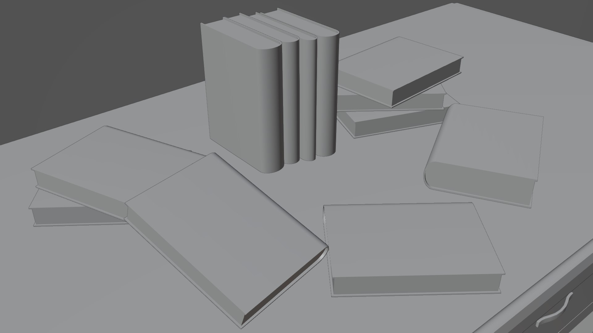 3D Old Books Asset Model - TurboSquid 2045669