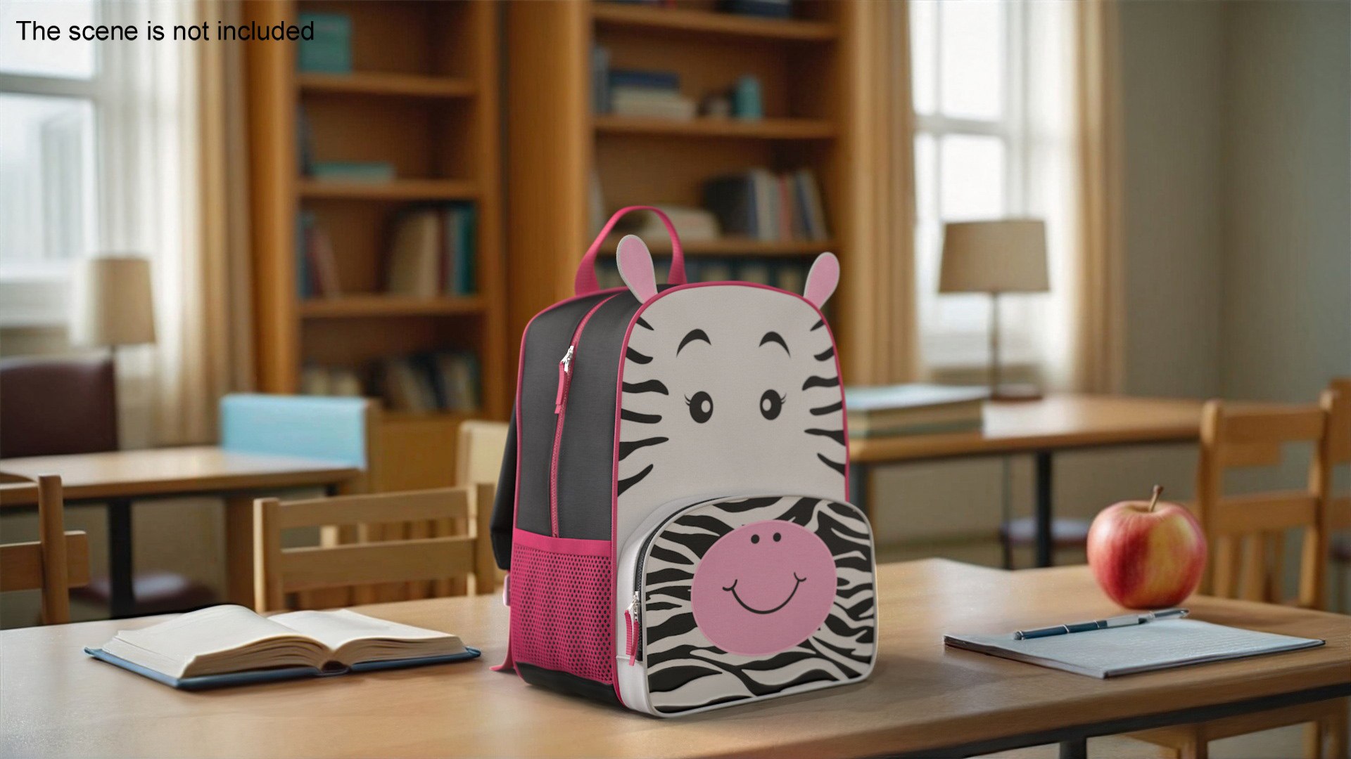 Cartoon Zebra Kids Backpack Model - TurboSquid 2238839