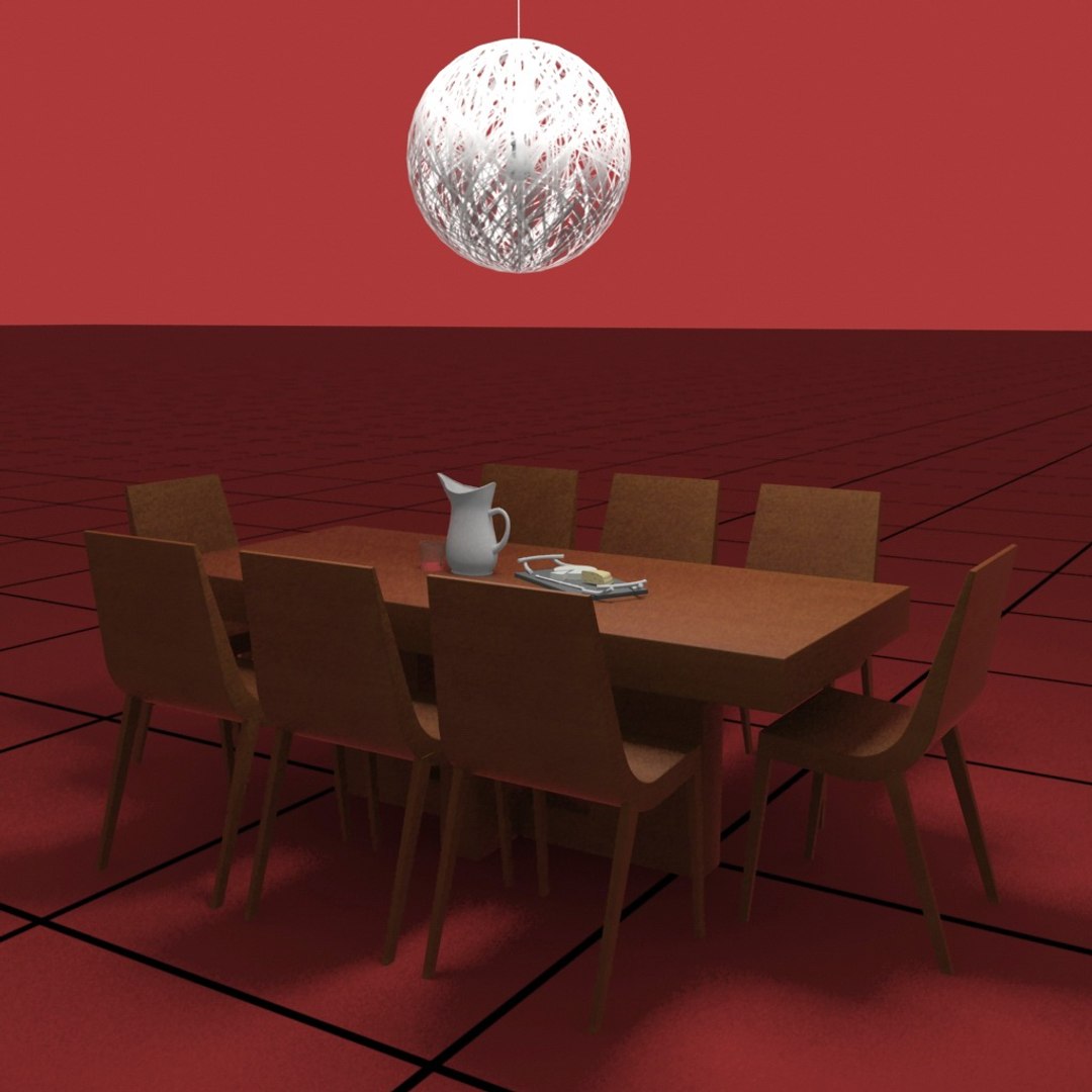 Dining Table 3d Dwg