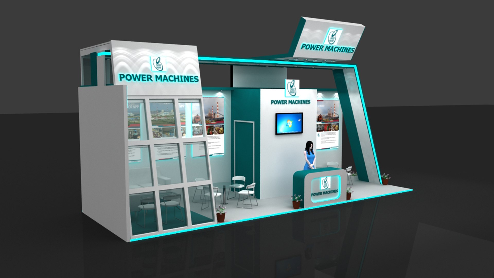 2 Side Open Stand 3D Model - TurboSquid 1989891