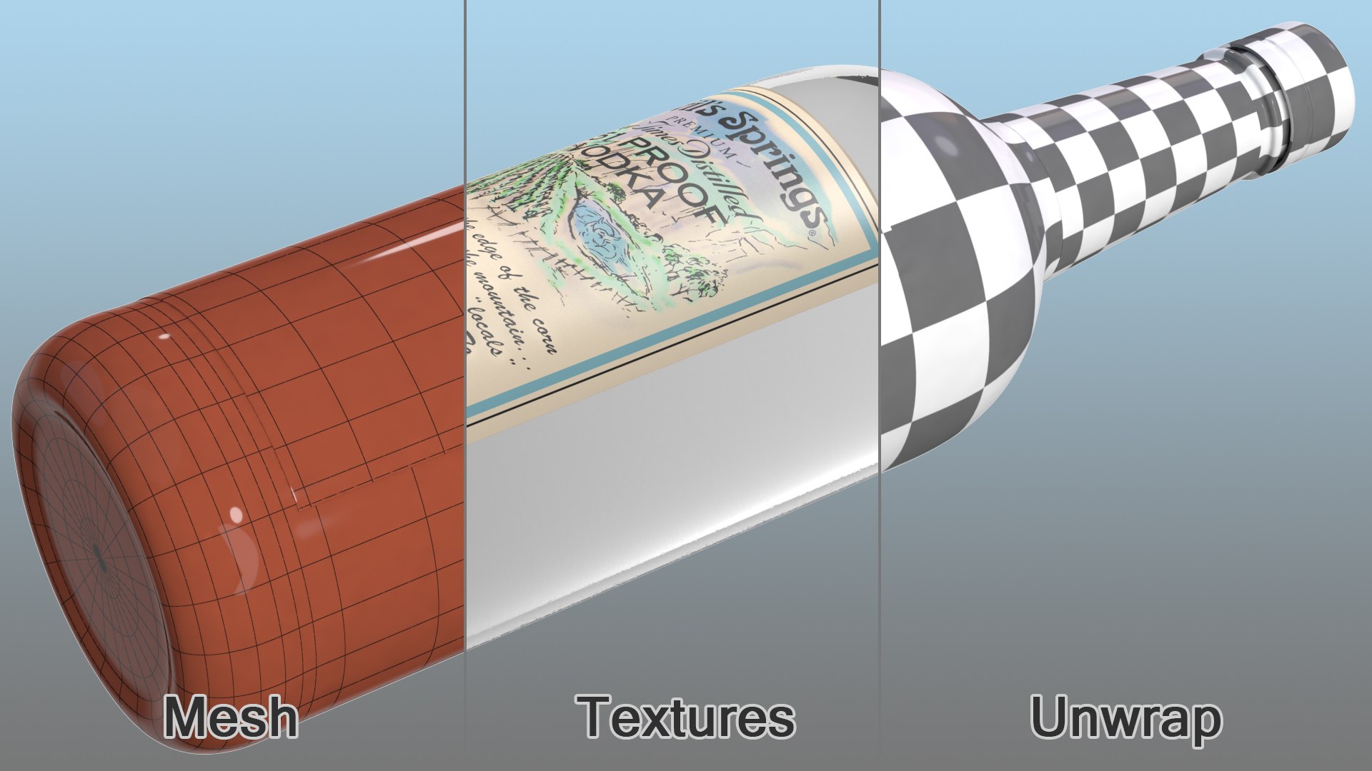 Devil Springs Vodka 1l Model - TurboSquid 1648646