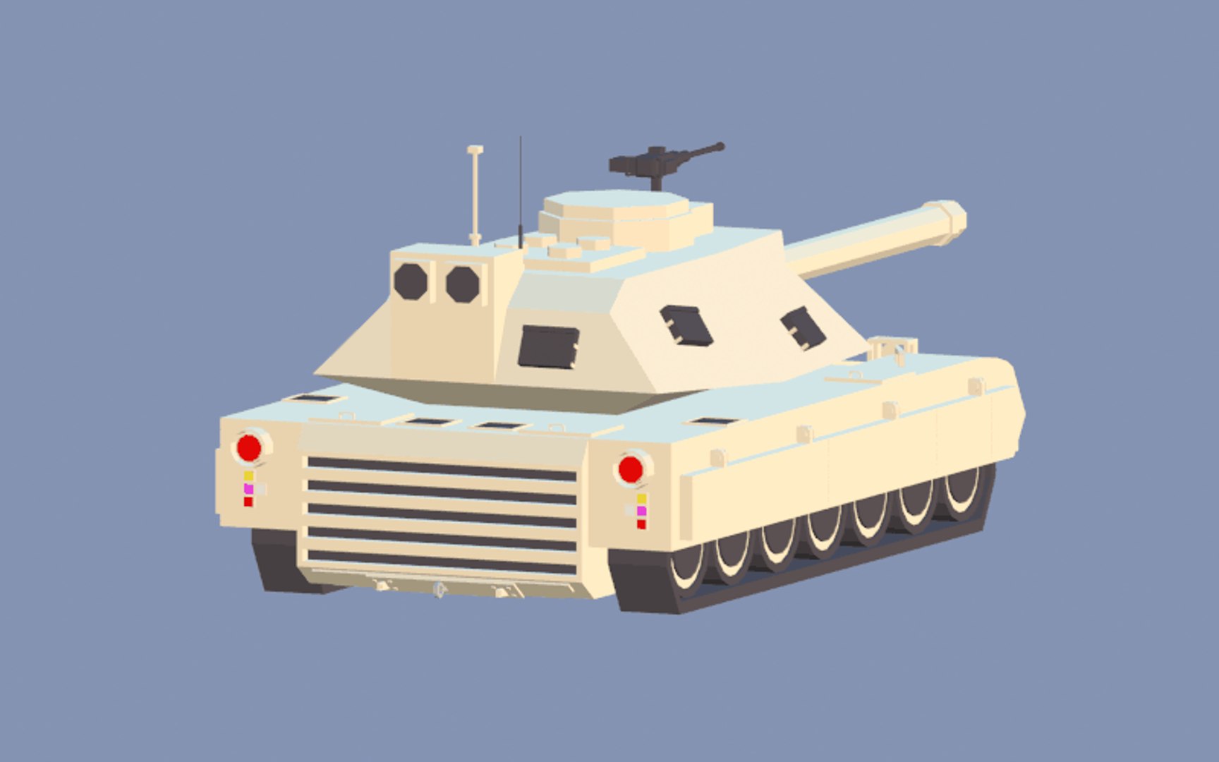 Free Simple Cartoon Tank 3D Model - TurboSquid 1508310