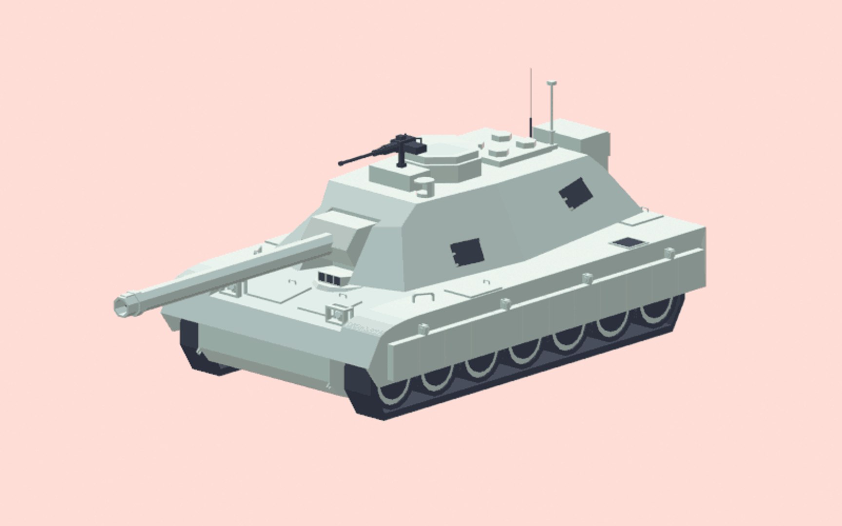 Free Simple Cartoon Tank 3D Model - TurboSquid 1508310